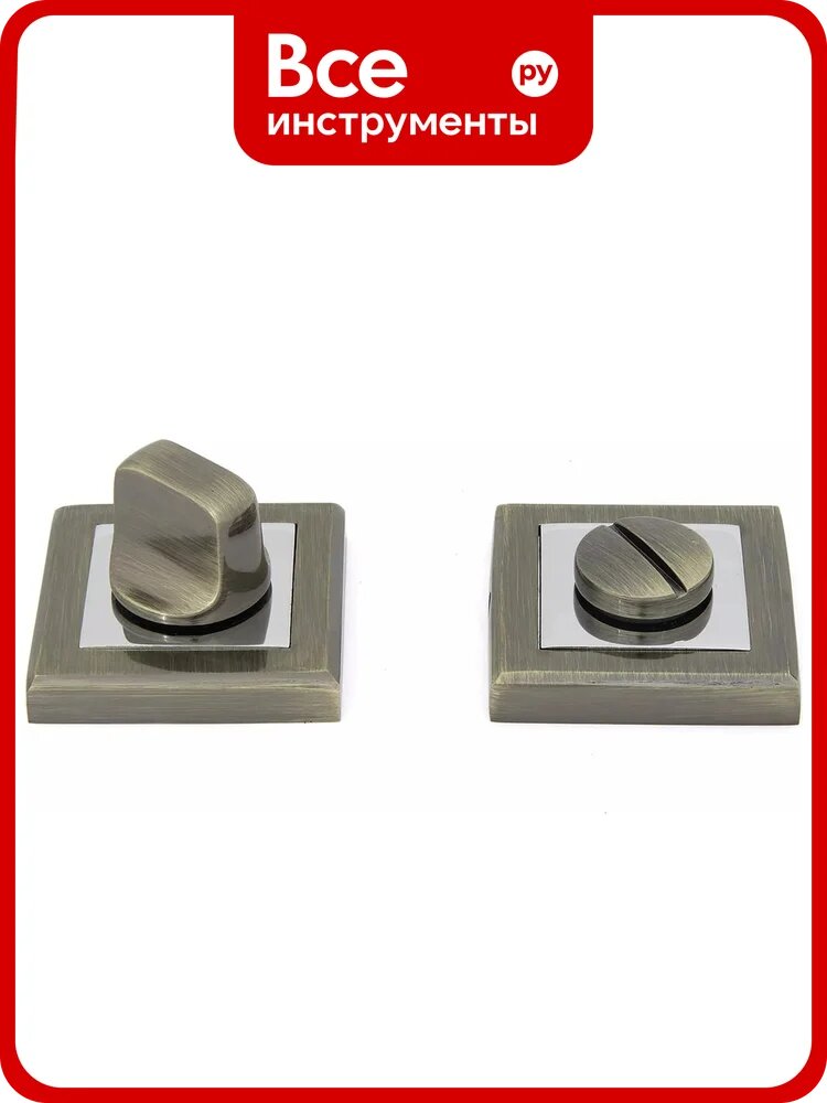 Накладка фиксатор Palladium RS AB/CP BK УТ-00000077, для запирания межкомнатной двери изнутри