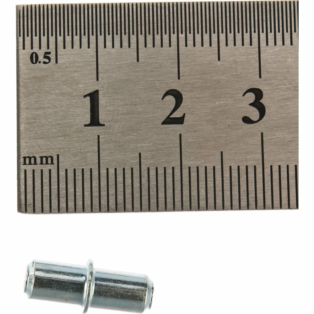 Полкодержатель с бортиком Zitar, 5,0x16 мм, никель, 12 шт. 127464 — фото 1