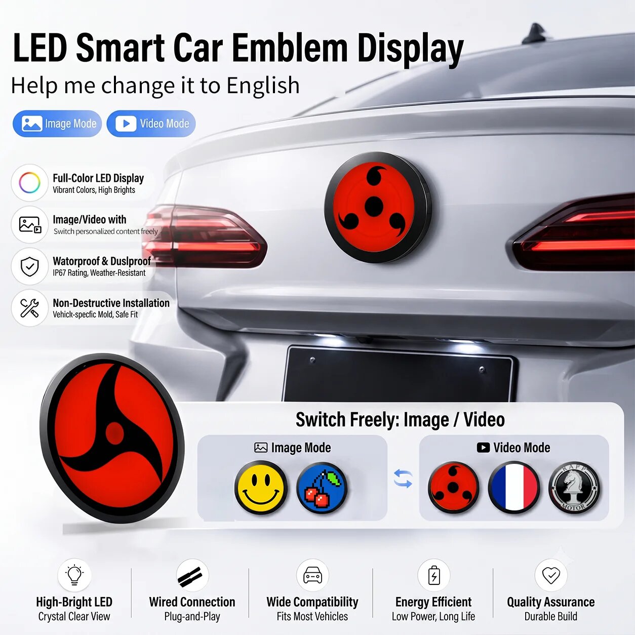 Эмблема 74 мм 82 мм для BMW E46 E90 E60 F30 F10 E39 E36 F20 G30 G20 E87 E92 E91 E30 X1 на капот, передний бампер, крышку багажника 11