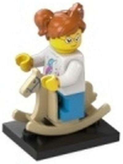 Минифигурка Lego col24-11 Rockin' Horse Rider, Series 24 (Complete Set with Stand and Accessories)