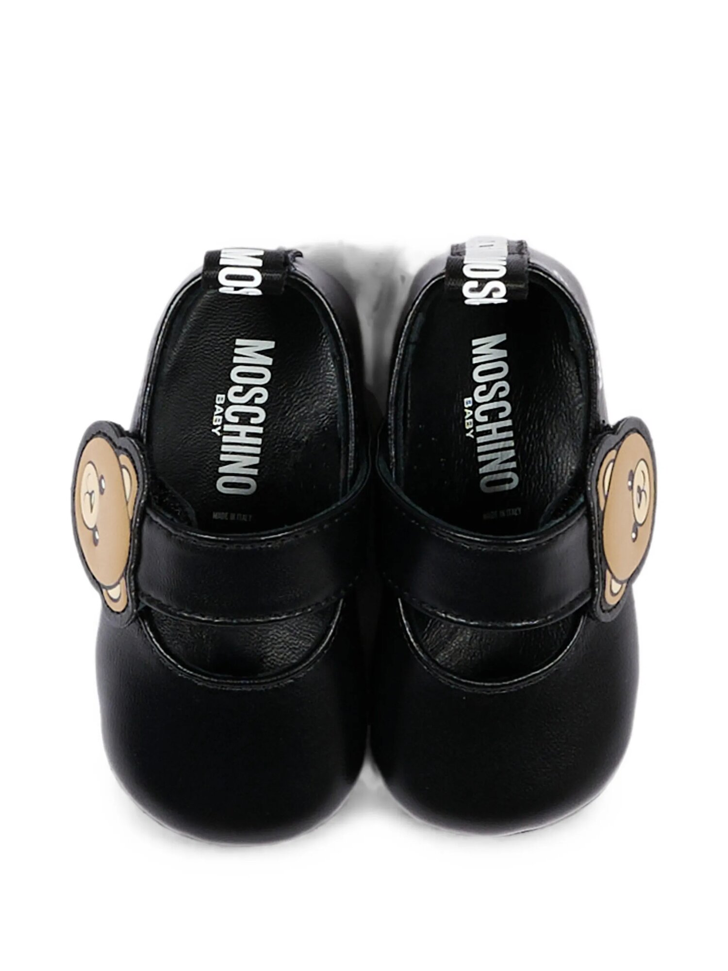 Балетки MOSCHINO Teddy bear touch-strap ballet flats, размер 15 — фото 1