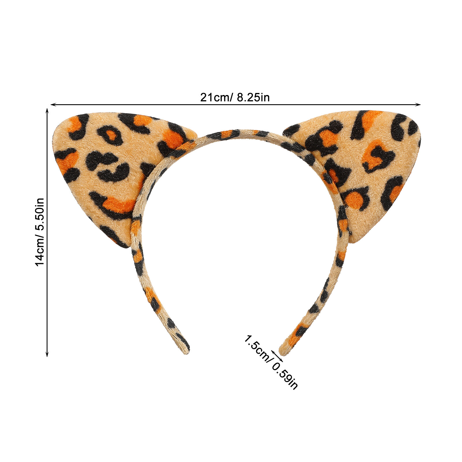 8 Пcs Halloween Lovely Headbands Головные Уборы В Форме Ушек Длинна 21.00X14.00X1.50Cm
