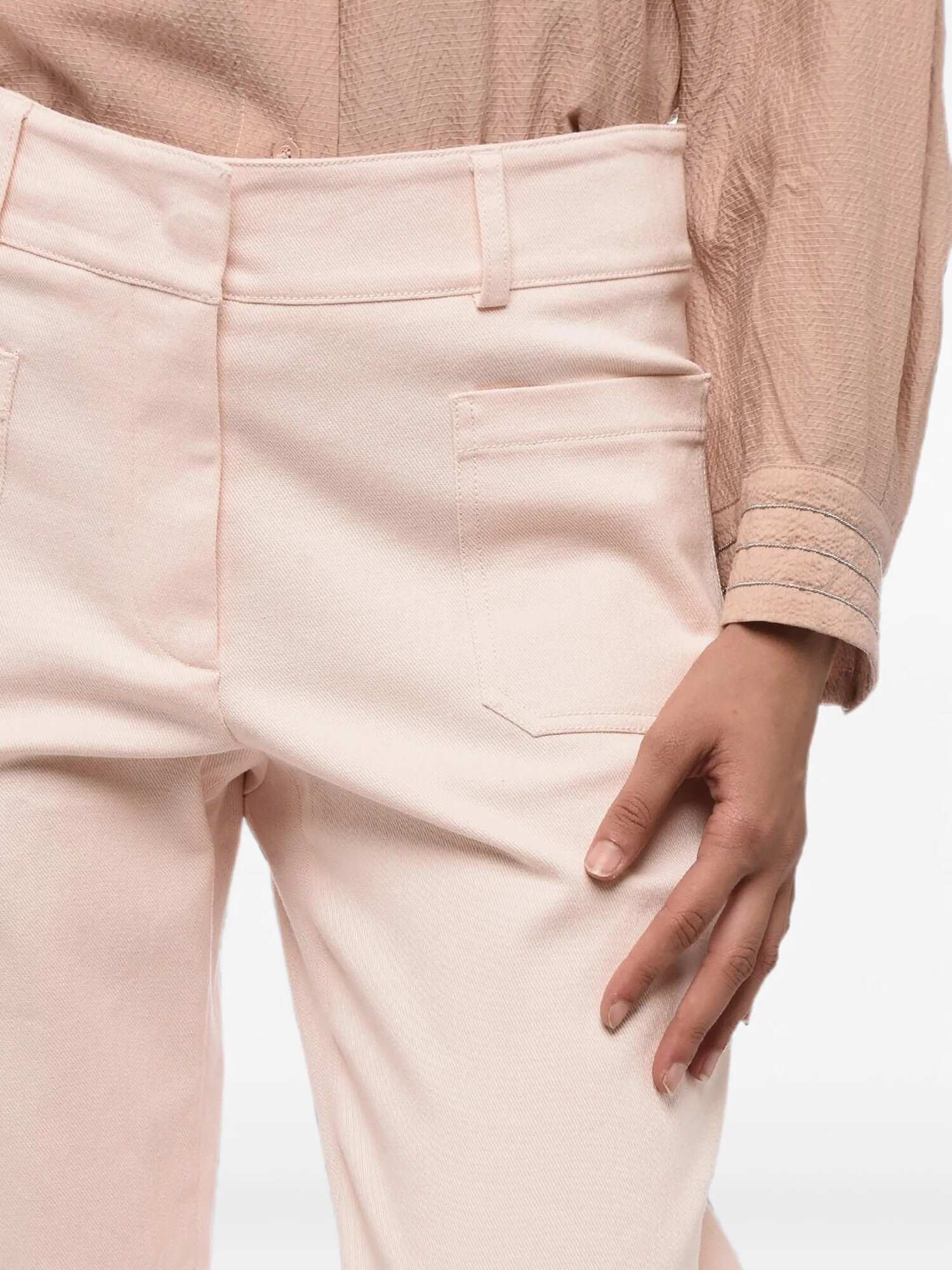 Брюки QL2 Wide-leg patch-pocket trousers, размер 44, разноцветный — фото 1