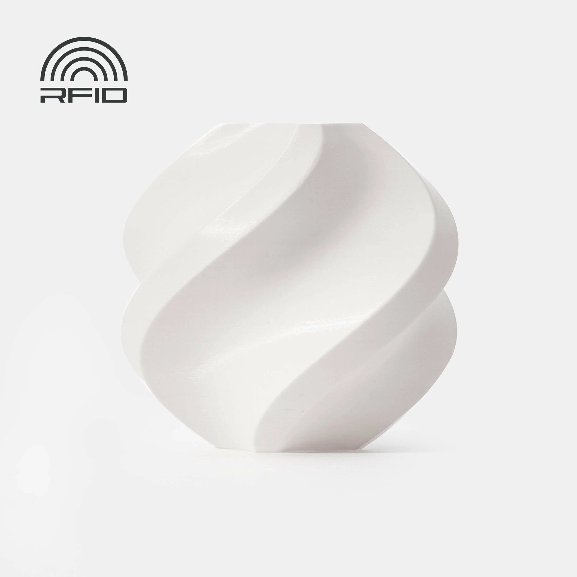 Пластик PLA Basic Jade White - на катушке Bambu Lab для 3D принтера, 1кг