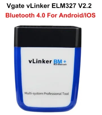 Диагностический сканер Vgate vLinker BM/BM+ ELM327 V2.2 для BMW, Bluetooth BT4.0 Android IOS