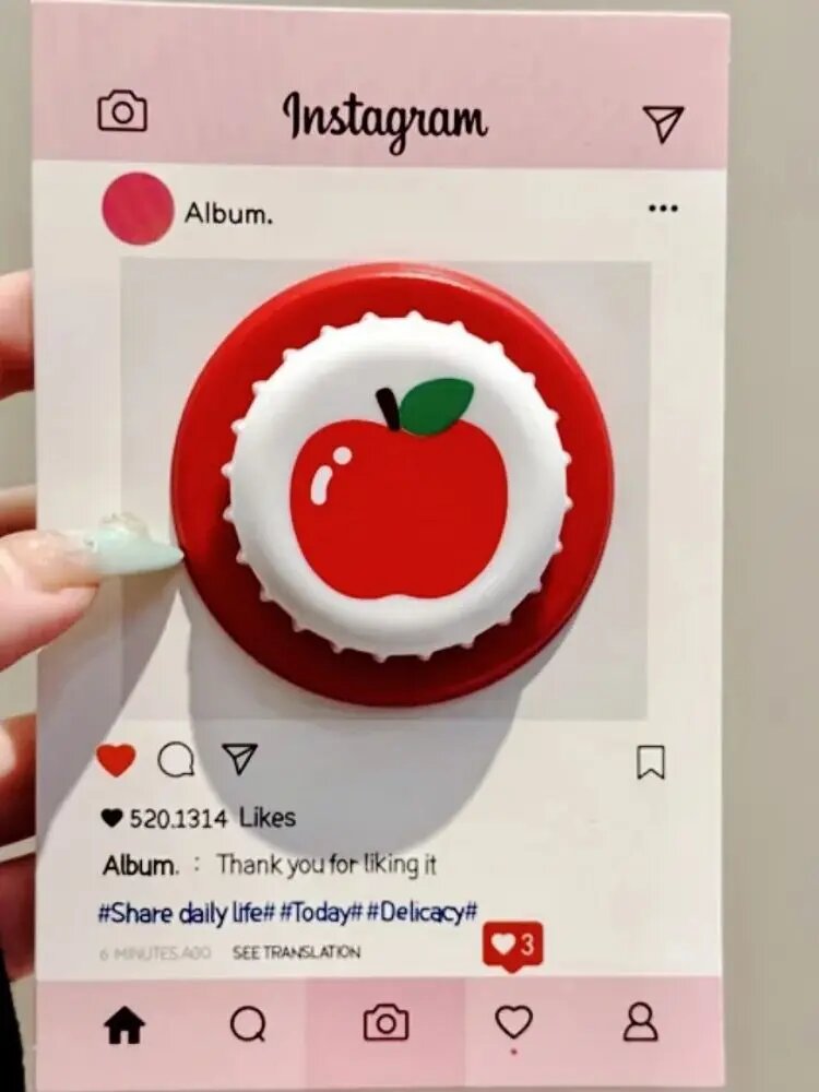 Корейский милый забавный мультяшный Apple, магнитный держатель для телефона, подставка Griptok Grip Tok, поддержка iPhone 15 16, аксессуары Magsafe