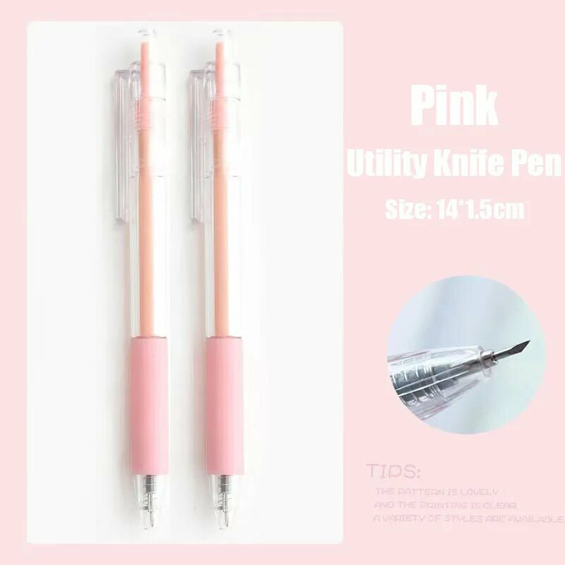 Розовый нож-ручка для скрапбукинга, Pink-2pcs