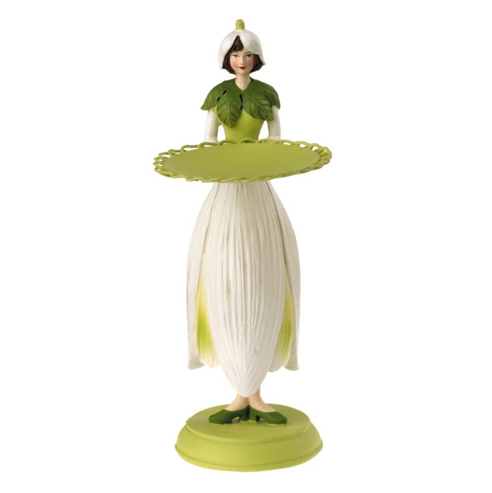 Fiebiger Floristik 850046-108 Фигурка декоративная, Blumenmadchen "Подснежник", 18 см