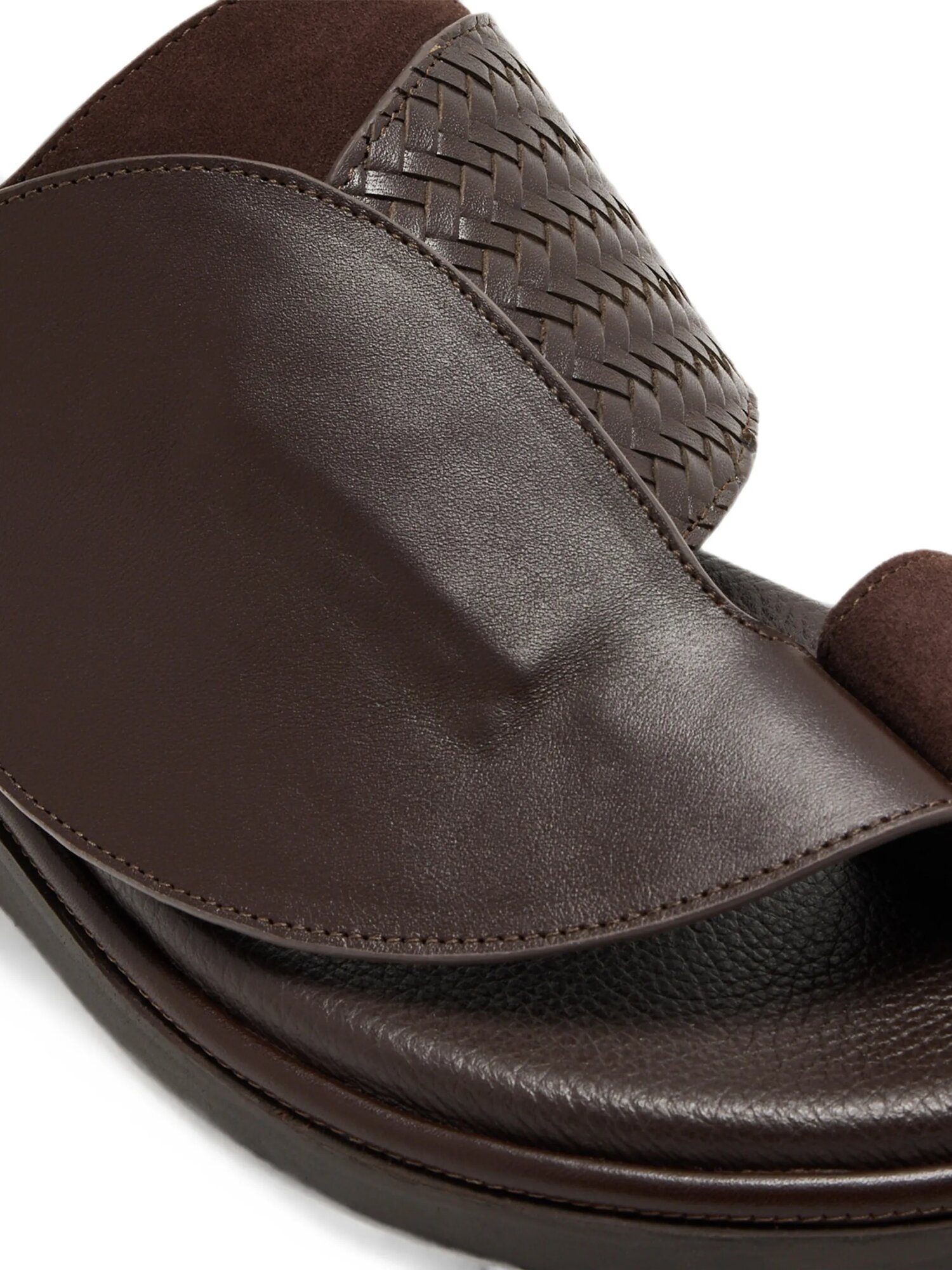 Босоножки FORSA Woven-panel leather sandals, размер 43 — фото 1