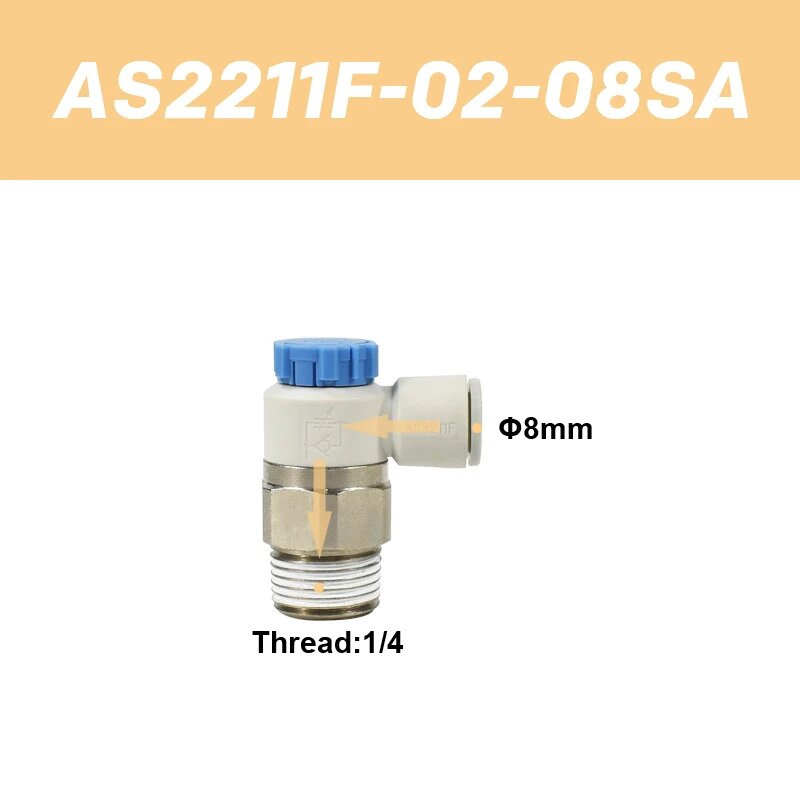 GATELN Контроллеры скорости с фитингом AS2211F-02-08SA