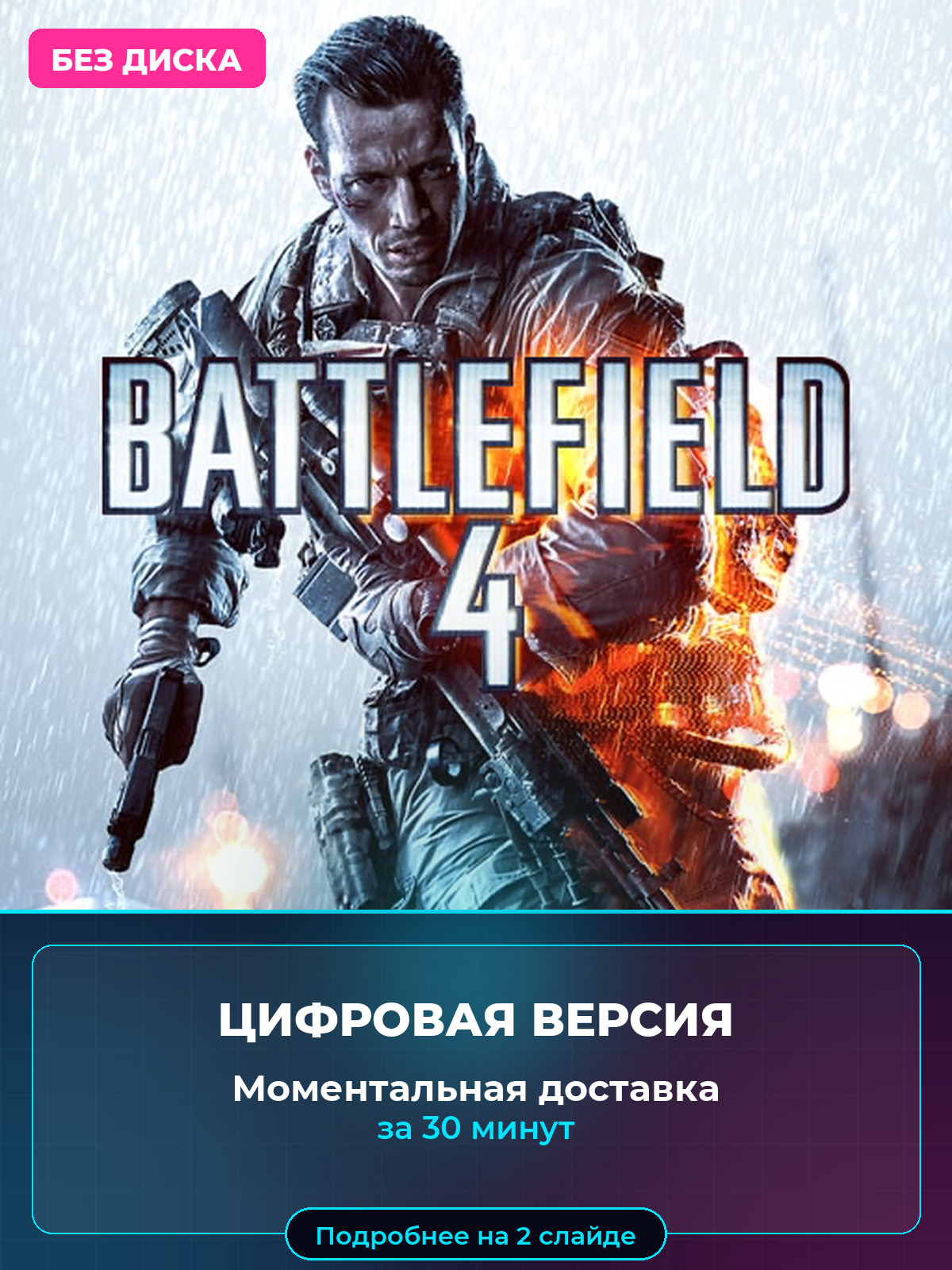 Battlefield 4 на PS4 и PS5, цифровая версия, навсегда, гарантия