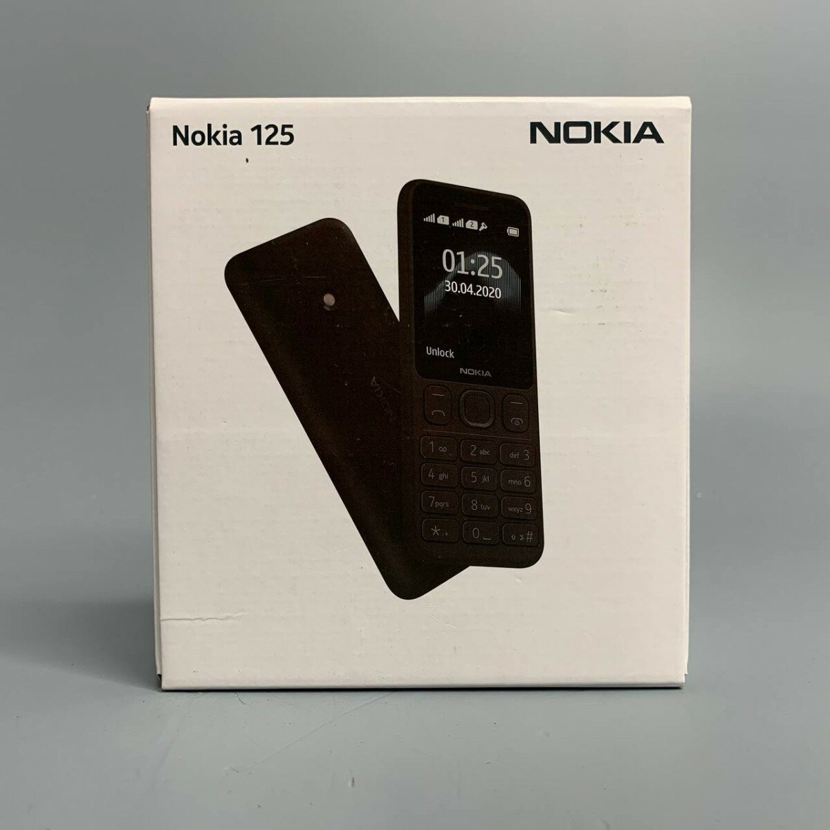 Телефон Nokia 125, защита от воды, черный, 2SIM, экран 2.4", 1020мАч