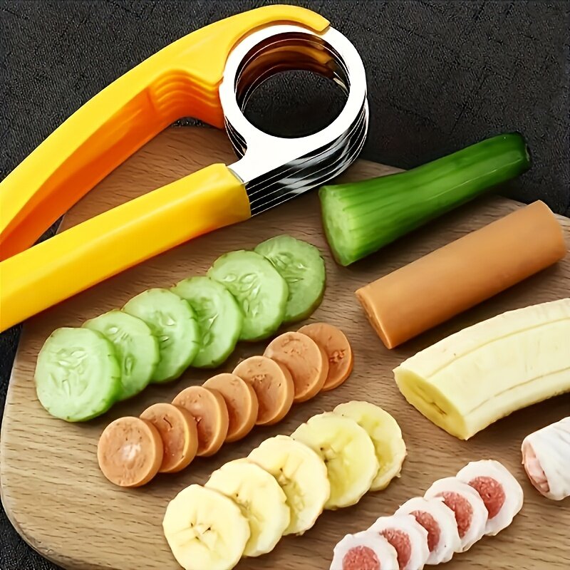 Многослойный слайсер для нарезки бананов, огурцов и овощей, для кухни, ванной и автодома, 1 шт
