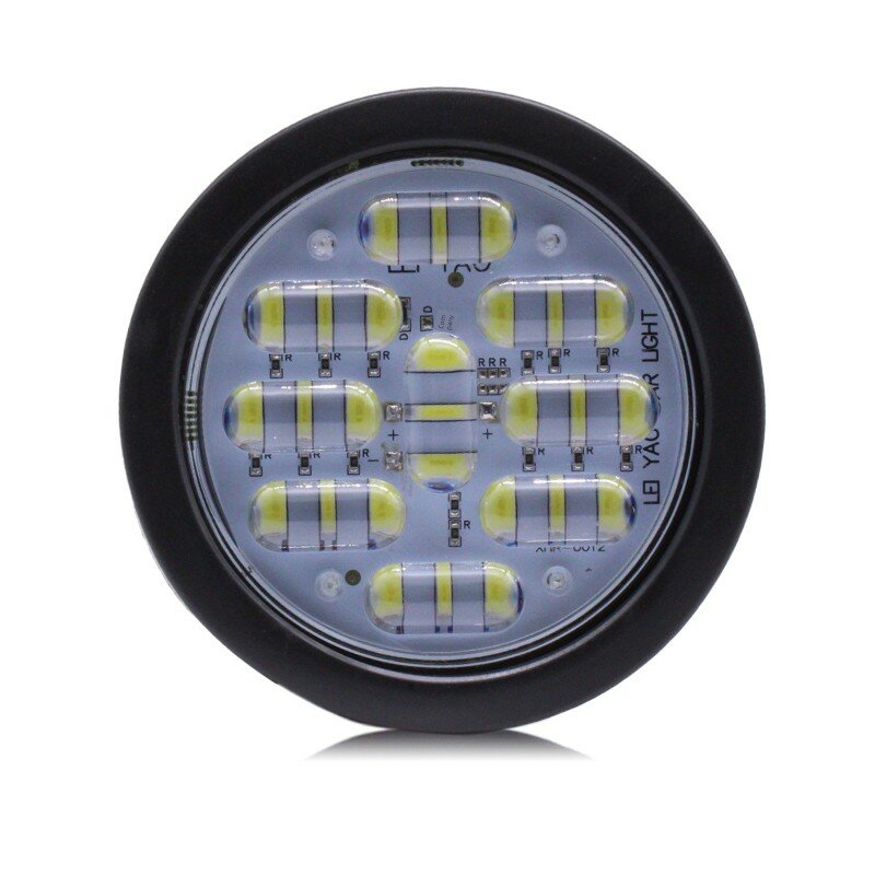 24V LED задний фонарь грузовика с 6D водонепроницаемостью - Белый, 2-проводный, 1 шт
