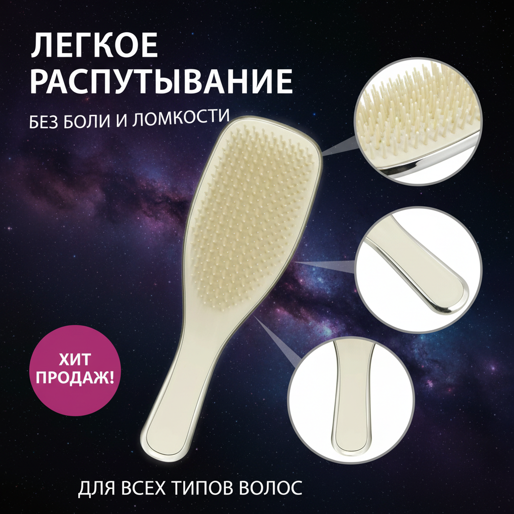 TANGLE TEEZER Расческа для волос Tangle Teezer The Ultimate Detangler Chrome Neo Gold