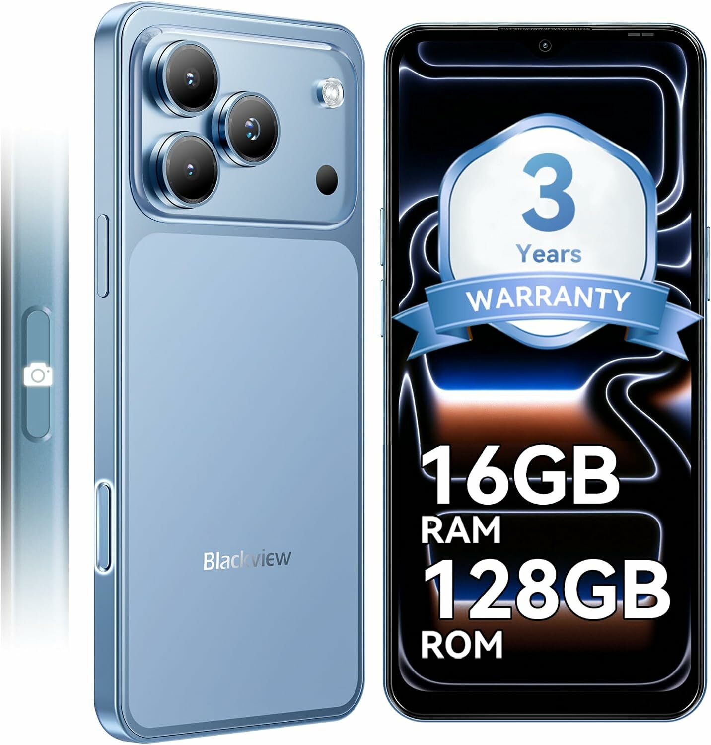 Телефон Blackview WAVE 7C 4G, 6,56 дюйма, 4 ГБ 128 ГБ, 5000 мАч