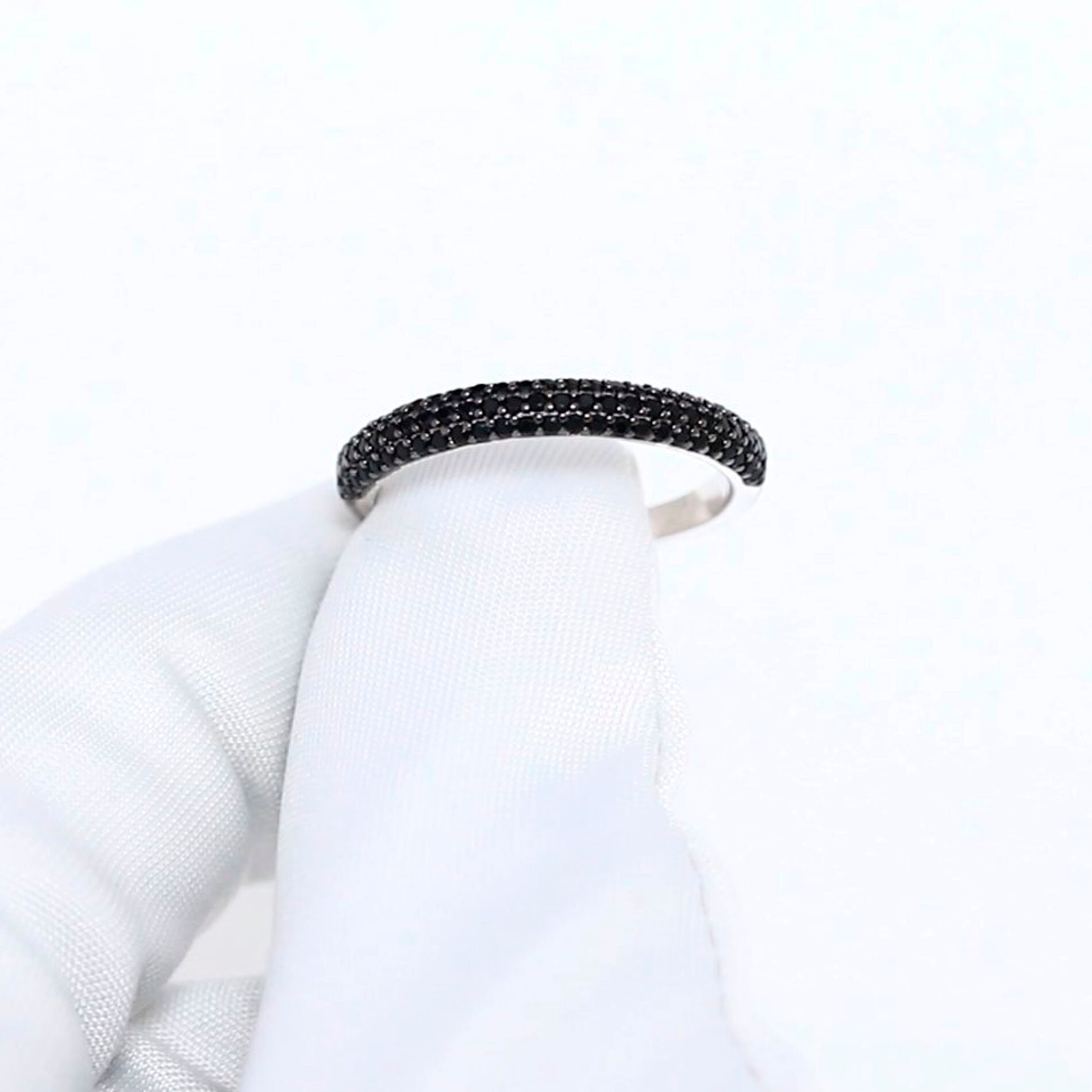 Кольцо, серебро, 925 проба, родирование, фианит