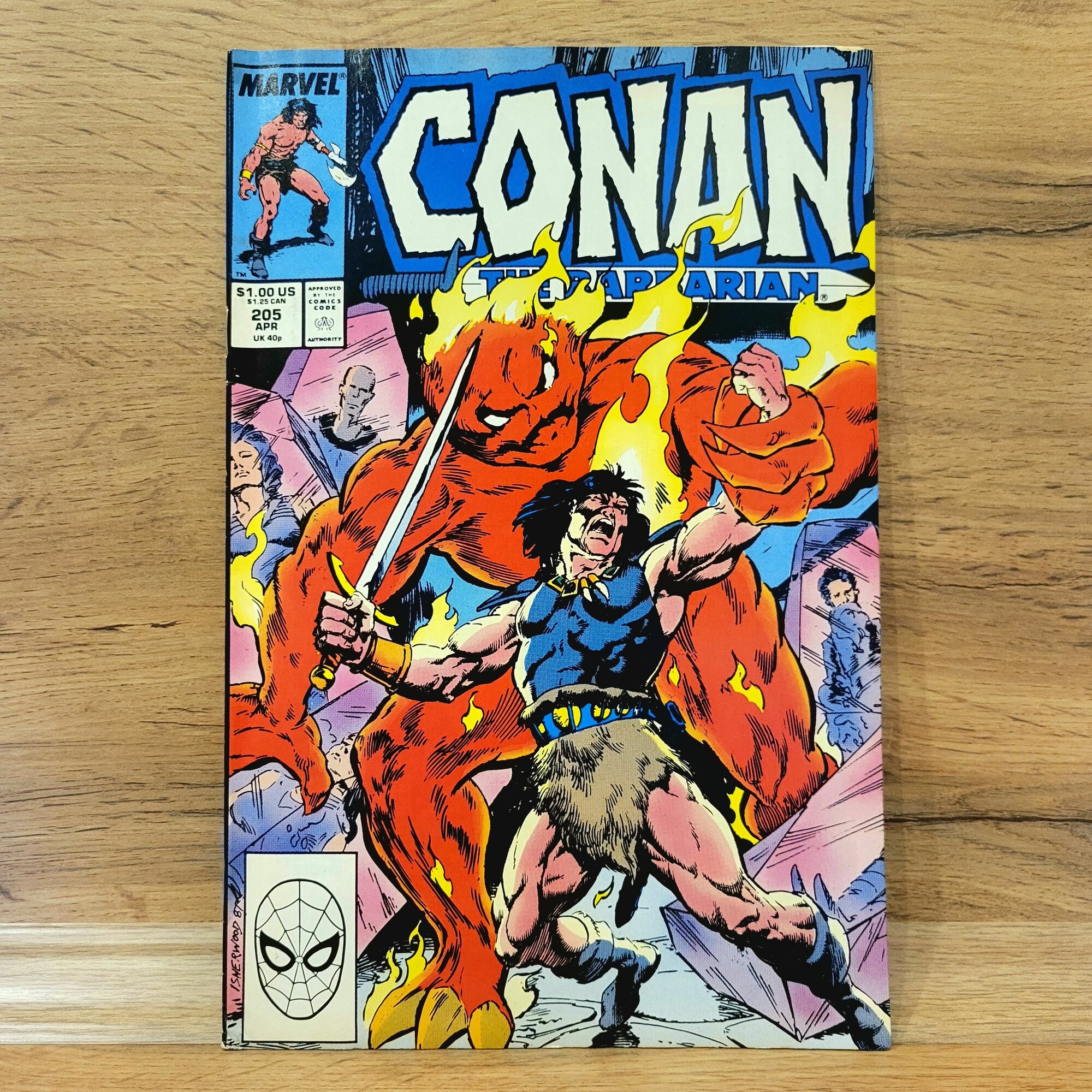 Ретро Комикс Conan Barbarian #205. 1988 Год.