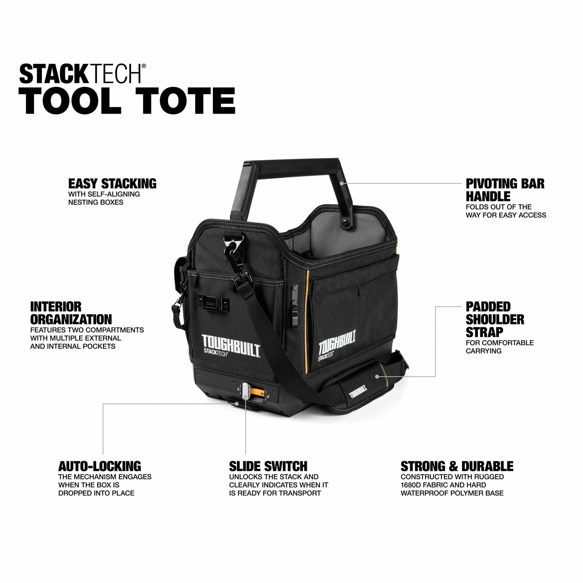 TOUGHBUILT TB-B1-S-80C StackTech Сумка для инструментов — фото 1