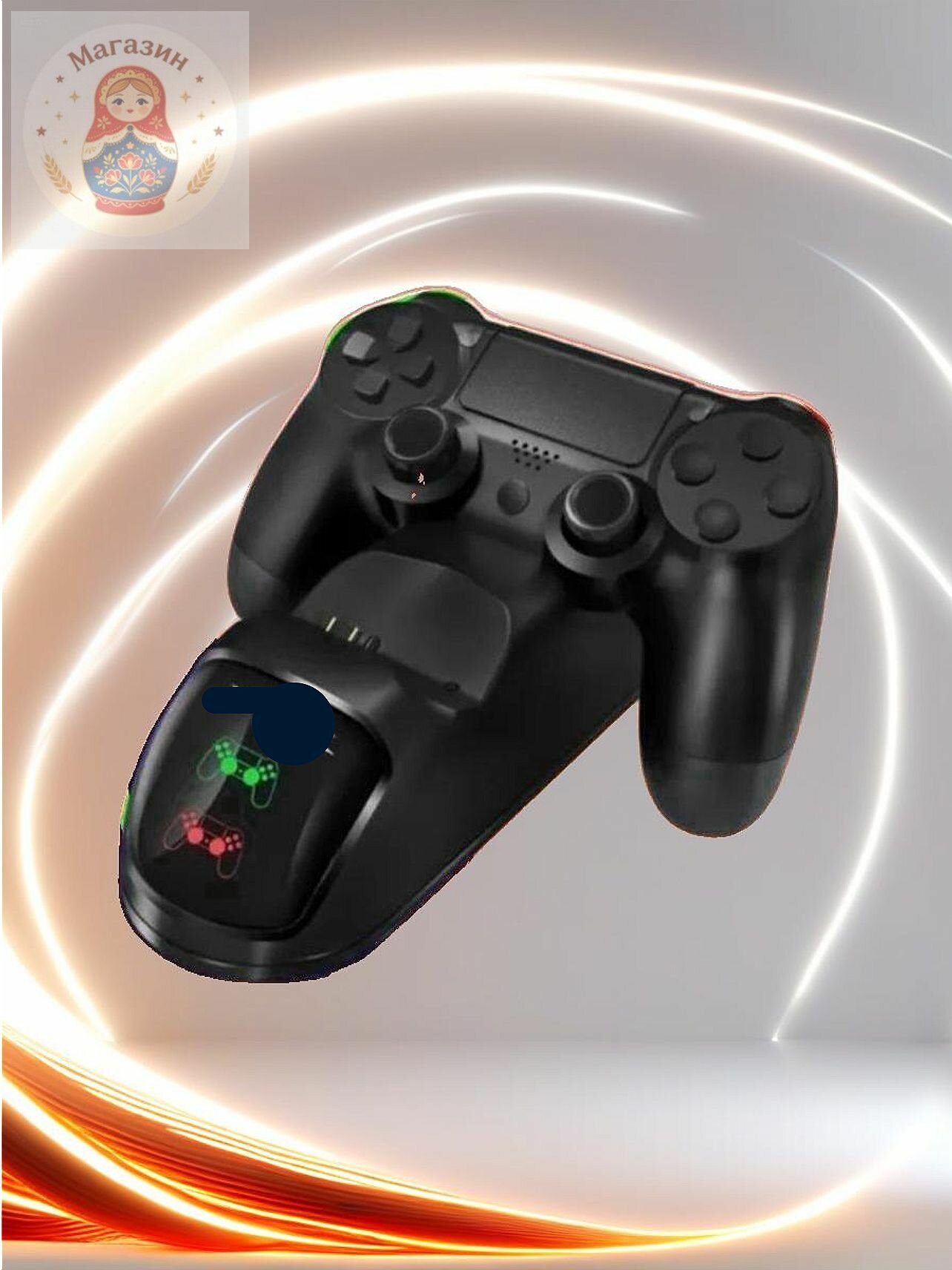 Зарядная станция TP4-889 для двух геймпадов PS4, с быстрой зарядкой и индикацией док-станция PS4 геймпады зарядка