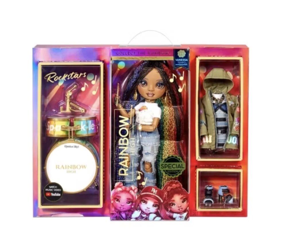 Rainbow High Rockstar Vanessa Tempo Модная кукла Rainbow High School
