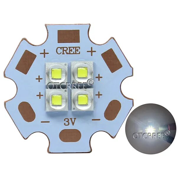 Светодиодный модуль Cree XP-E2 4LED 3V 6500K