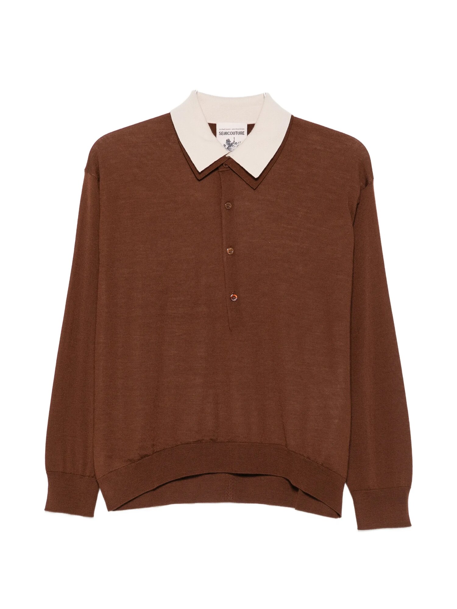 Свитер Contrast-collar sweater