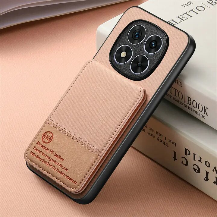 Роскошный чехол-кошелек для Xiaomi Poco M8 Pro M7 X8 X7 Pro Redmi Note Розовый, Pink, Poco M7 Pro 5G