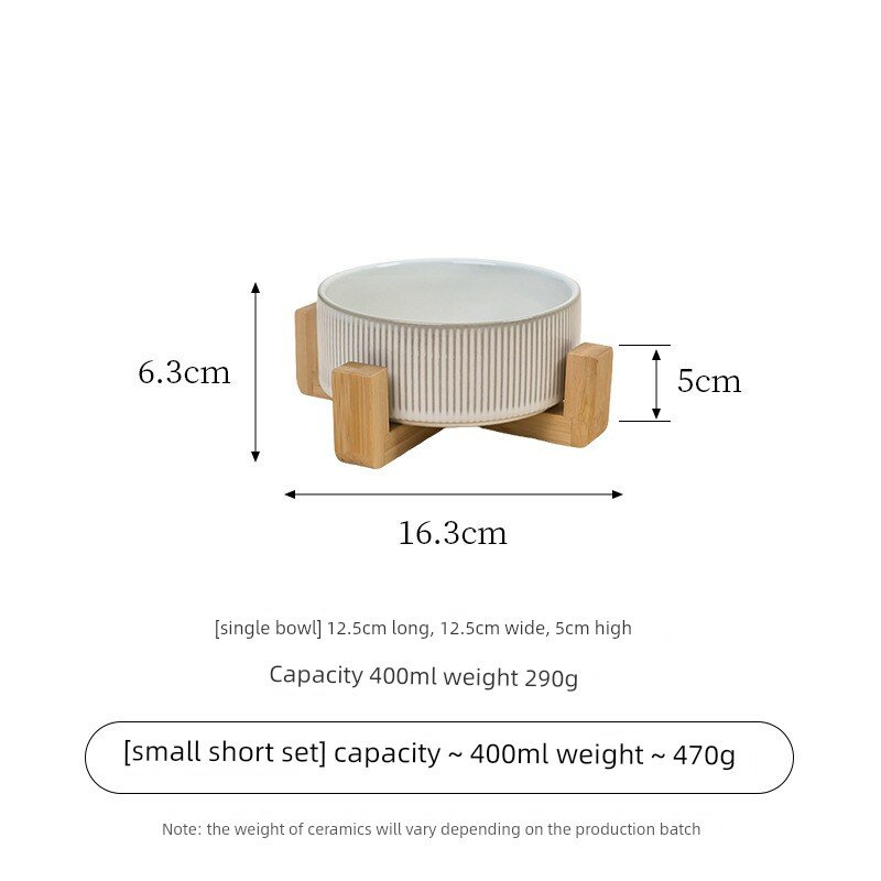 Керамическая миска для кошек с низкой подставкой, миска для еды и воды, анти-опрокидывание, пищевой сорт