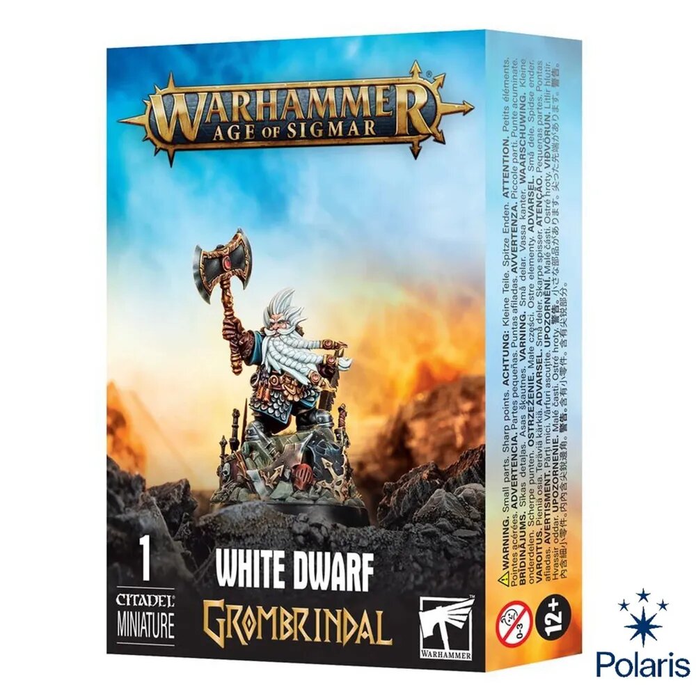 Warhammer Age of Sigmar Grombrindal The White Dwarf, лимитированная коллекционная миниатюра