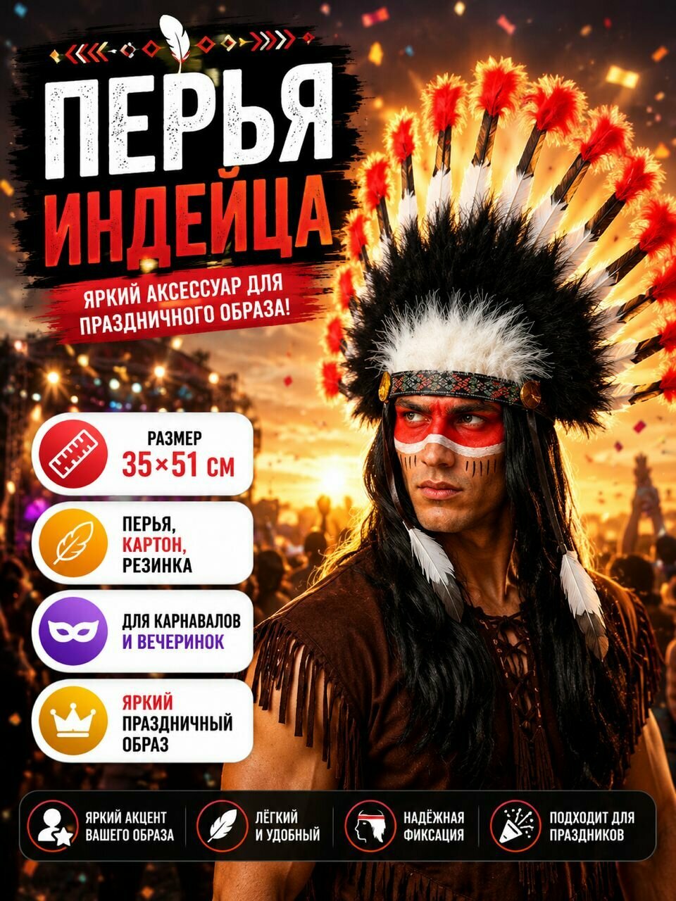Перья индейца