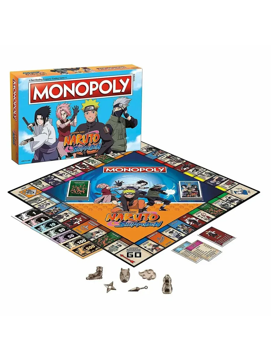 Английская версия настольная игра Монополия Наруто