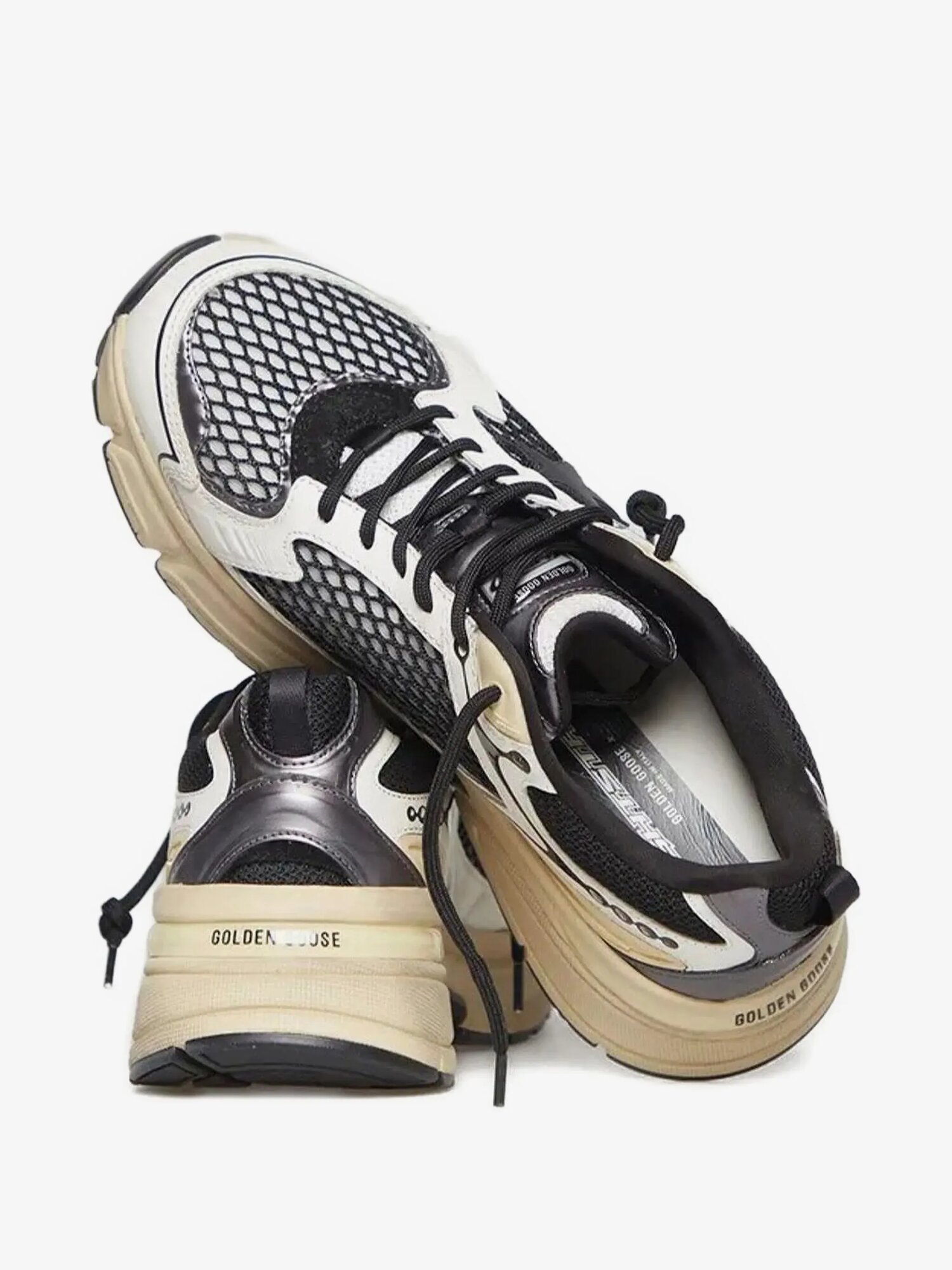 Кроссовки Golden Goose Lightstar, размер 42, бежевый/белый — фото 1