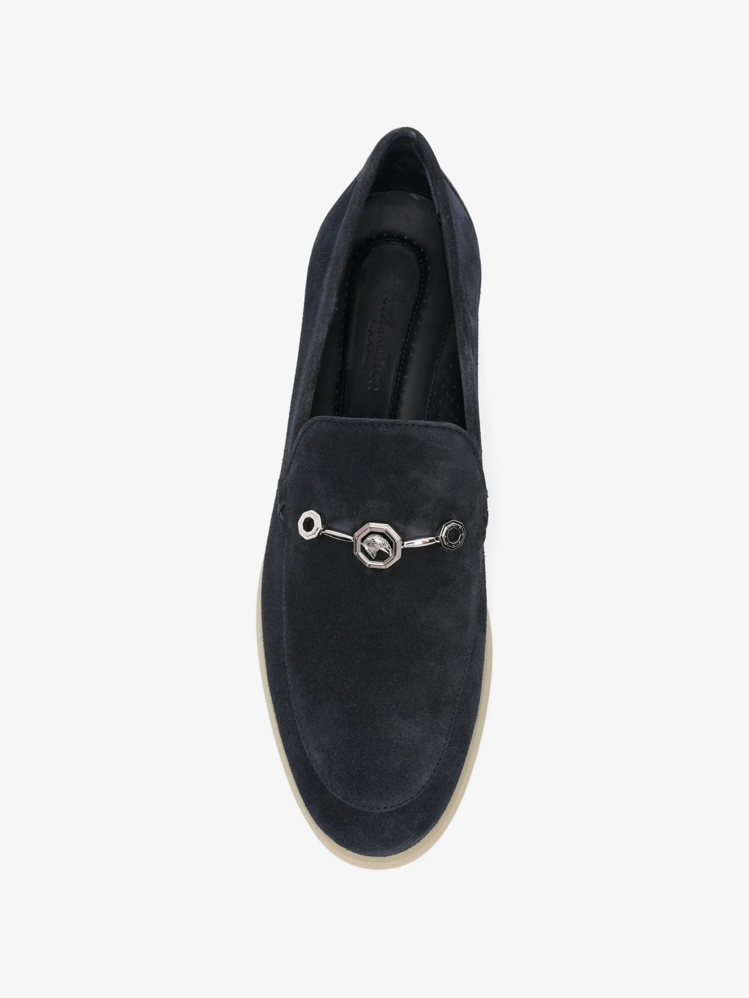 Лоферы Stefano Ricci Logo-plaque suede loafers, размер 7.5 — фото 1