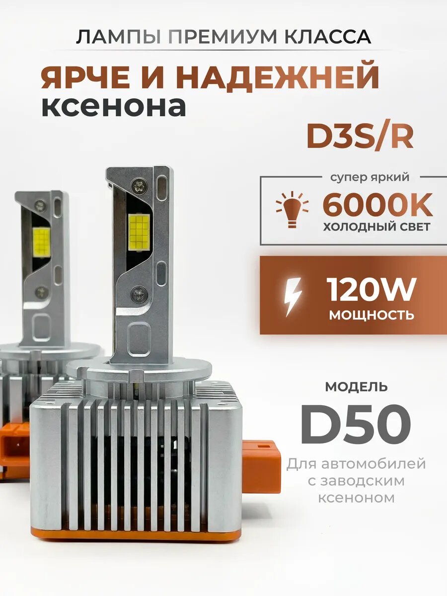 Светодиодные Лампы D50 D3S/R-D8S/R