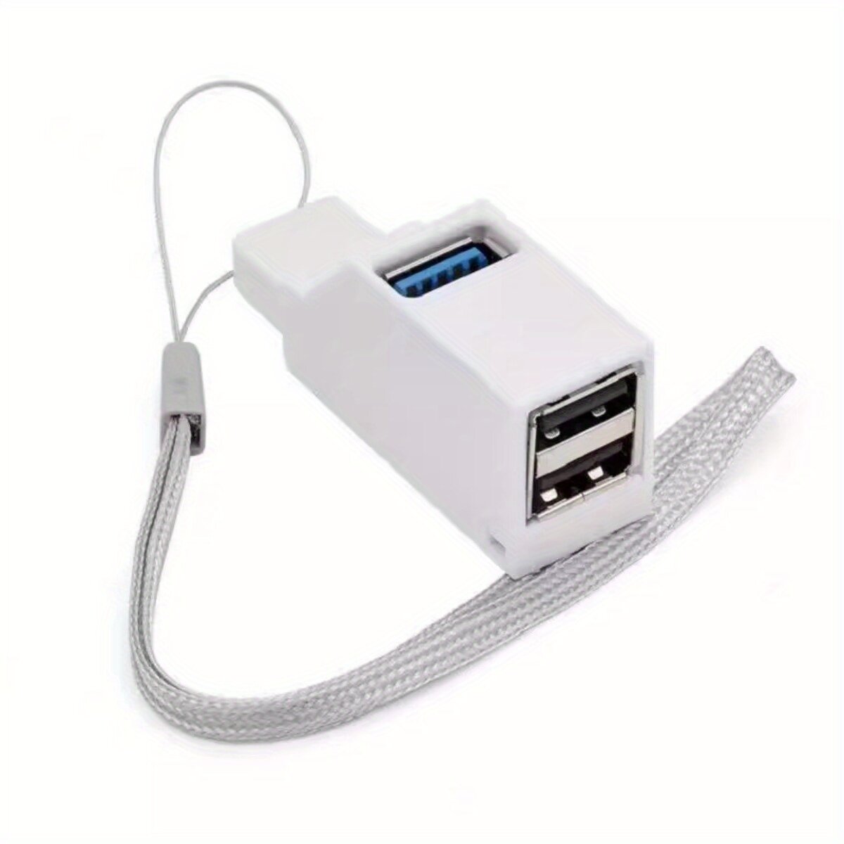 USB 3.0 хаб-разветвитель, 1 на 3 порта, мини-адаптер-удлинитель для ПК, ноутбука, USB-флешек и карт-ридеров, белый