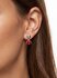 Серьги с подвесками LU Jewel, коралл, размер 6 мм, красный, серебряный