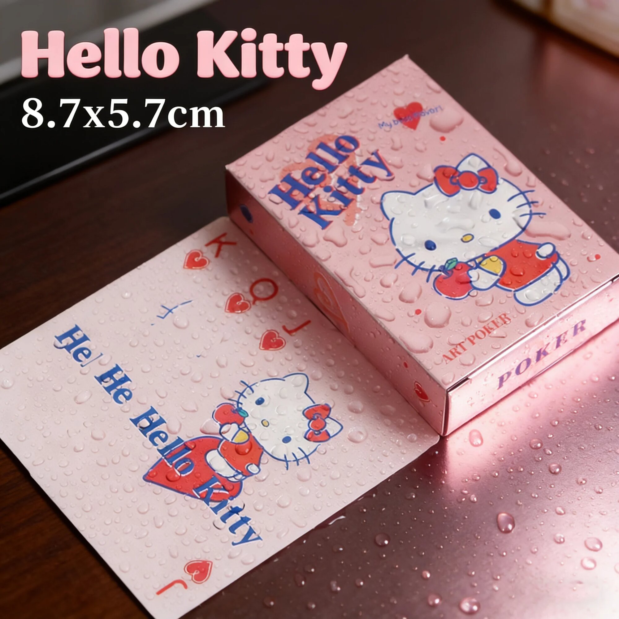 Игральные карты keeppley Sanrio Водонепроницаемые PVC-Hello Kitty