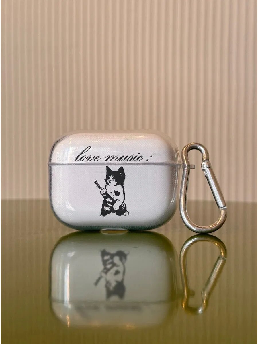 Чехол на AirPods Pro Котик