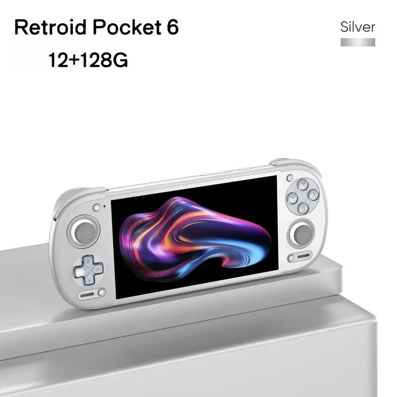 Retroid Pocket 6 RP6 портативная игровая консоль 512G Only 480 PS2, 12G 128G Silver