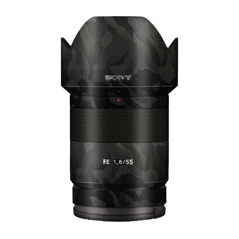 Наклейка для объектива Sony FE 55mm F1.8 ZA с рисунком Тени камуфляж
