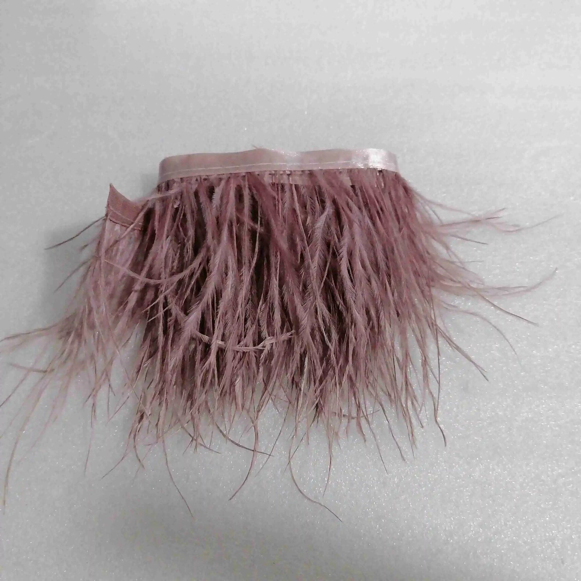Лента из страусиных перьев 1 метр 8-10 см Light purple1