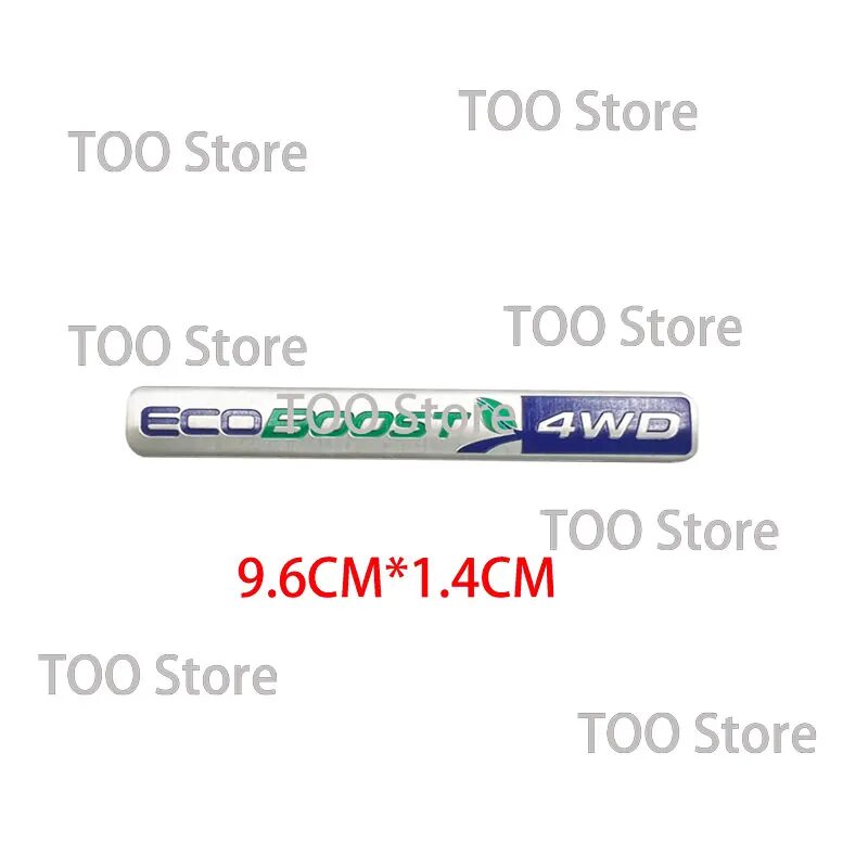 Новые 3D алюминиевые наклейки ECOBOOST LOGO ECOBOOST180 200 245 4WD, стайлинг для автомобиля, B