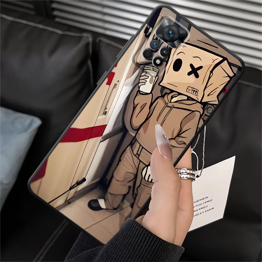 Чехол для смартфона с мультяшным дизайном в форме тетрапака, цвет: смешанный, для модели Note 14 Pro 5G