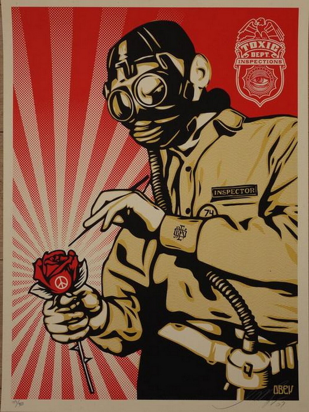 Плакат, постер Шепард Фэйри (Shepard Fairey) на бумаге, размер 42х60см