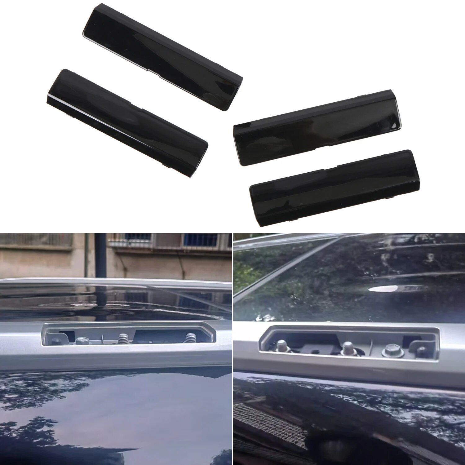 Для Toyota RAV4 2019-2024 автомобильные рельсы на крышу, крышка для ног, торцевая крышка, защитная крышка, внешние аксессуары, 4 шт. для OEM багажника на крышу