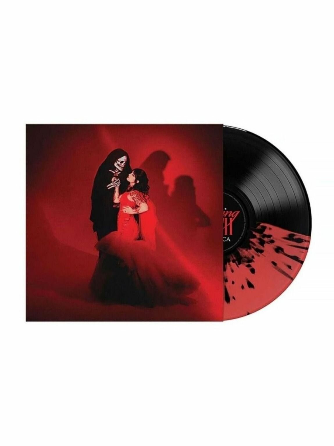 Виниловая пластинка mothica - Kissing Death Vinyl, LP, Limited Edition, Half Black/ Half Transparent Red w/ Heavy Black Splatter,
