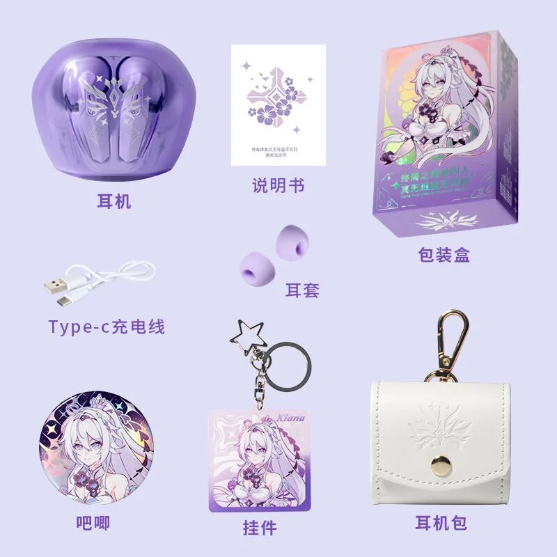 Anime Honkai Impact 3 Bluetooth наушники