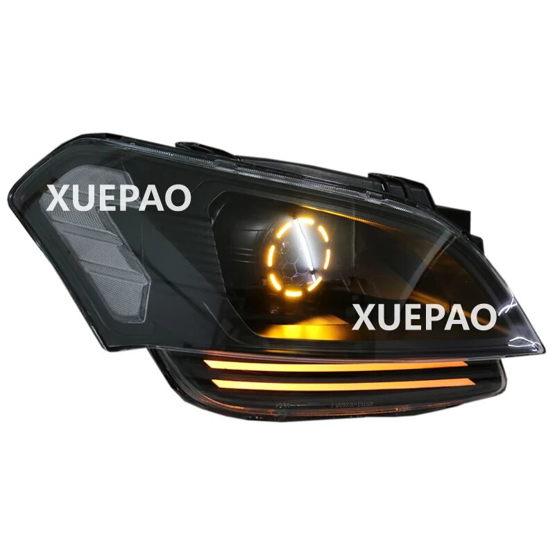 Автомобильные фары для Kia Soul 2012-2013, светодиодные фары DRL, указатель поворота, дальний свет, линза проектора «ангельский глаз», передние фары Laser Lights