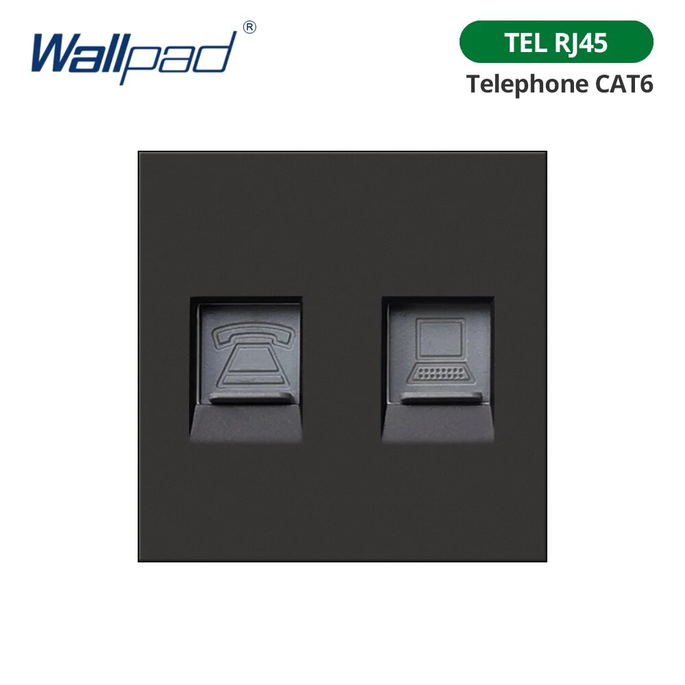 Wallpad черный модуль функциональные клавиши 1 2 3 4 TEL RJ45